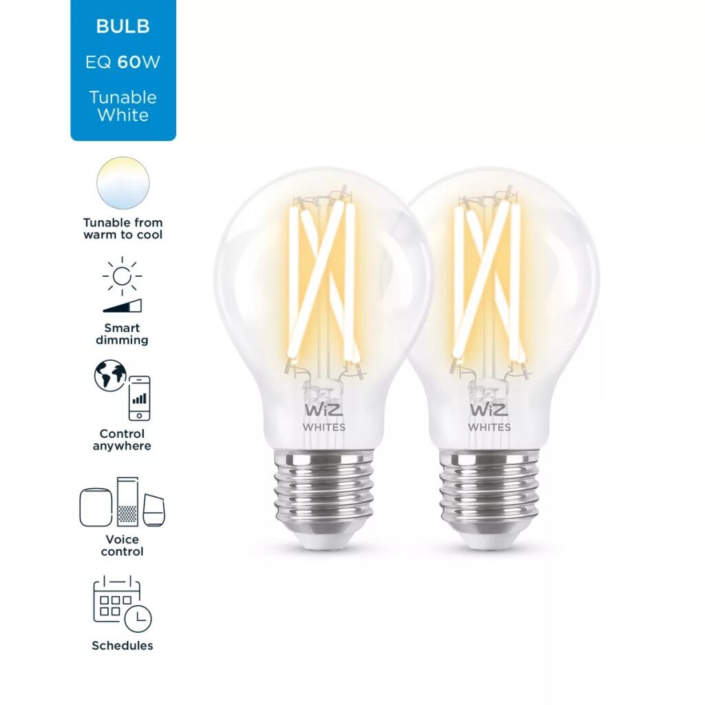 Philips WiZ 8719514551053 LED sada žárovek | 7W E27 | 806 lm | 2700-6500K | Dekolamp.cz