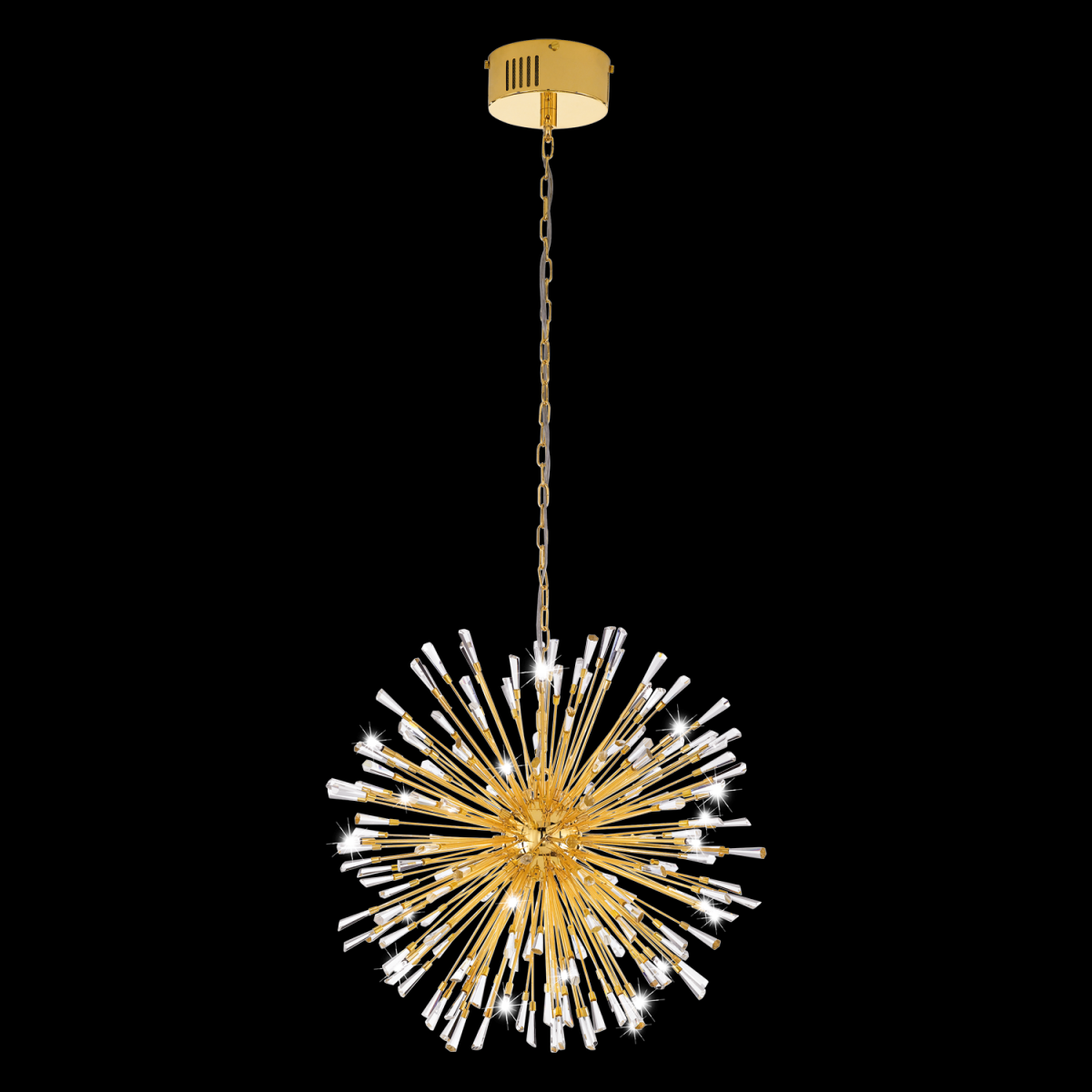 Eglo 39255 závěsné stropní svítidlo Vivaldi 21x1,2W | G4 - zlatá ...