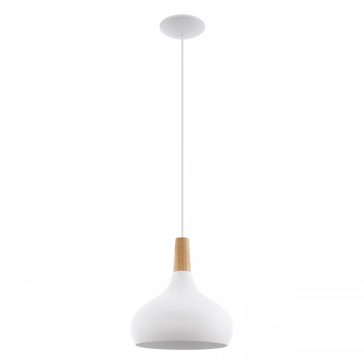 Eglo 96982 závěsné svítidlo Sabinar 1x60W | E27 - bílá, hnědá | Dekolamp.cz