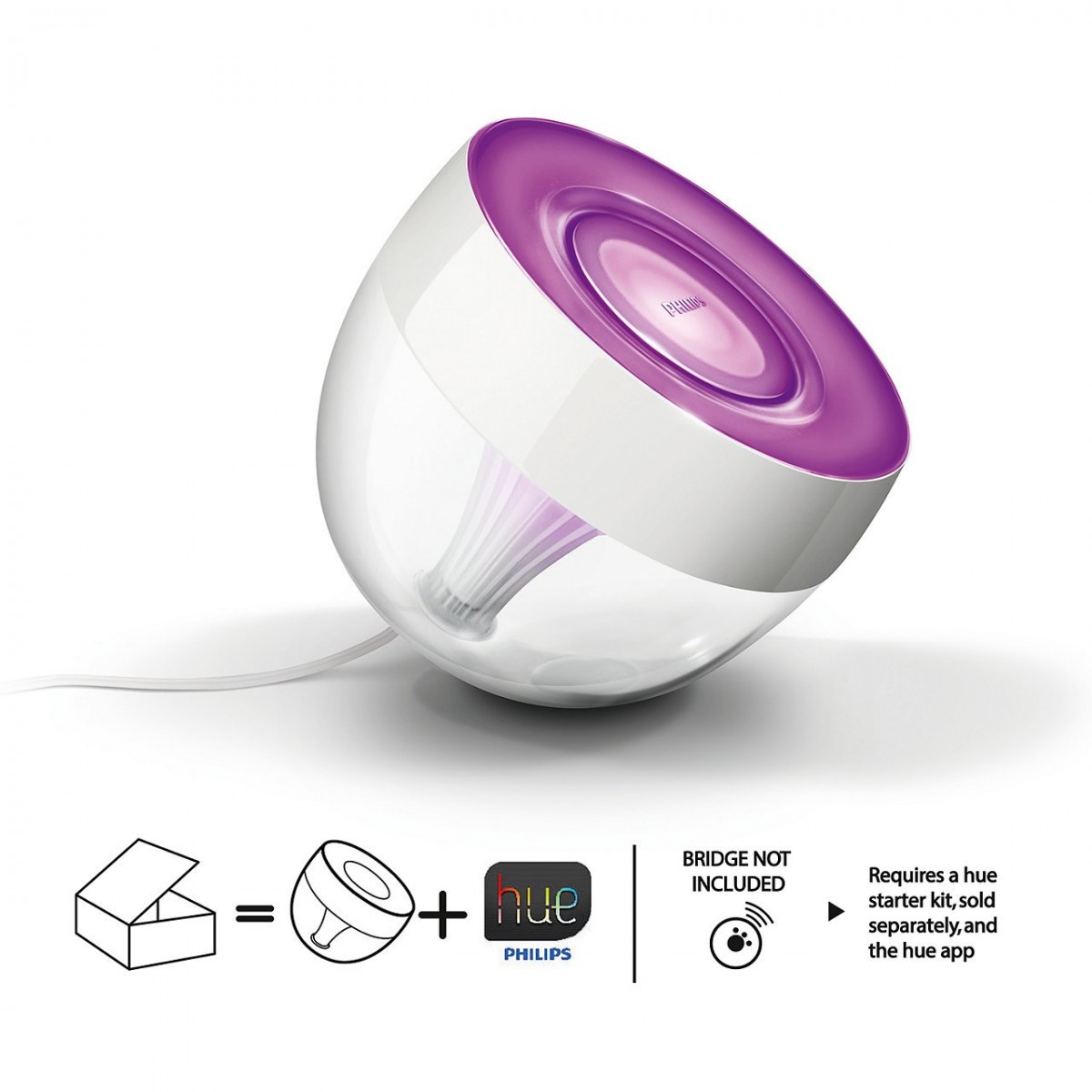 Philips Hue 71999/60/PH LED lampička Iris 1x10W | 210lm | RGB - White ...